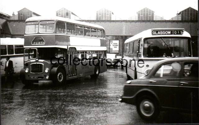 1966 MIDLAND SCOTTISH Bus VWG363 Lodekka Perth Photo 5x3 In With ...