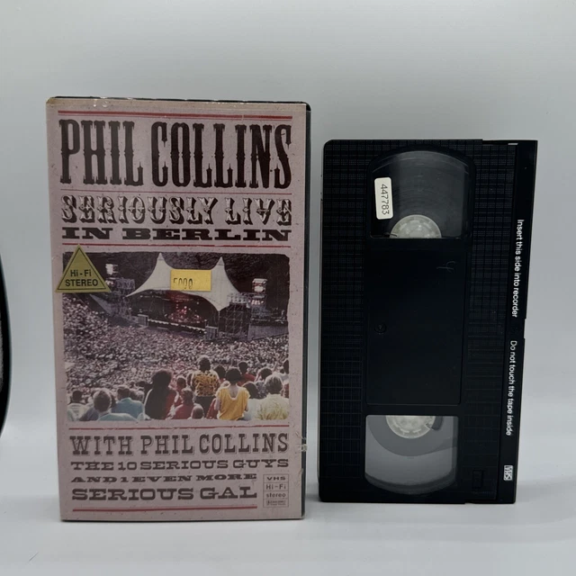 PHIL COLLINS SERIOUSLY Live In Berlin (VHS, 1990, Bahrain Video) £5.39 - PicClick UK