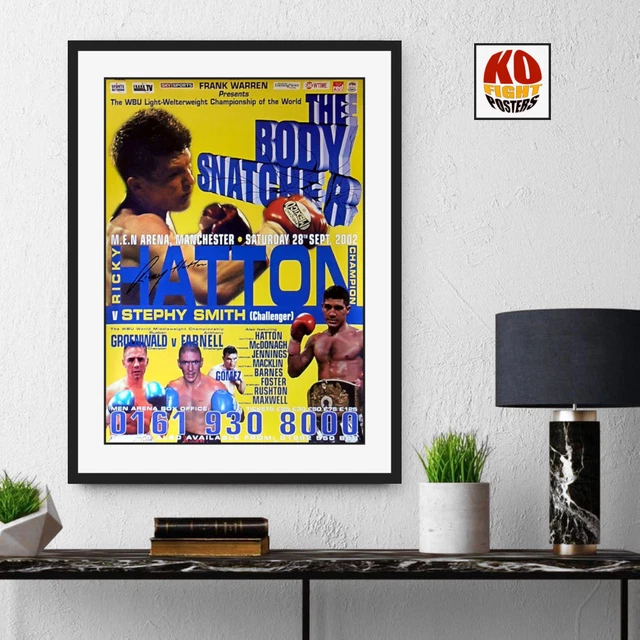 RICKY HATTON VS. STEPHEN SMITH : Hatton Signed Original Onsite Boxing ...