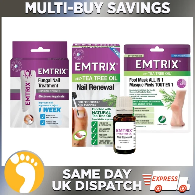 EMTRIX TRIO- FUNGAL Nail Treatment - Nail Renewal Tea Tree Oil - Foot ...