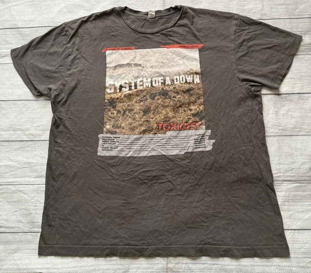 SYSTEM OF A Down Toxicity Album Cover Tracklist T Shirt Size XL Modern ...