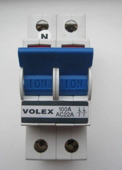 VOLEX 100AMP AC22A Double Pole Main Switch Disconnector Vsw100 -- £3.95 ...