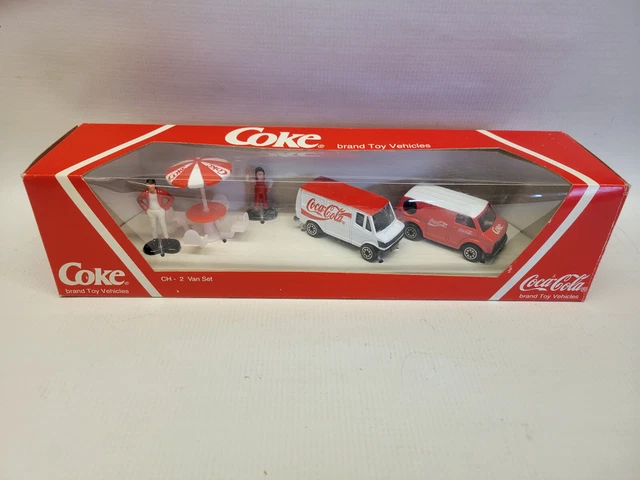 VINTAGE 1994 COCA-COLA CH-2 Van Play Set from the Netherlands MIB £31. ...