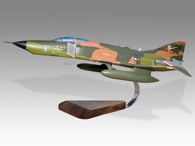 MCDONNELL DOUGLAS F-4 Phantom USAF Solid Kiln Dried Wood Handmade ...