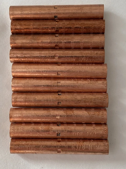 LOT OF 10 Burndy YDS4C Hysplice Solid Copper Tension Splice YDS 4C $34. ...
