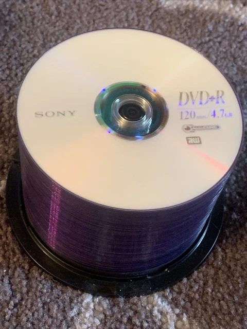 SONY 60 RW DVD+R Blank Disc Recordable 120 Min 4.7 GB/Go1x-16x Speed ...
