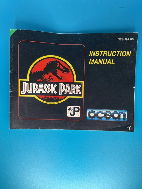 JURASSIC PARK NINTENDO NES Authentic Instruction Manual Booklet Only £ ...