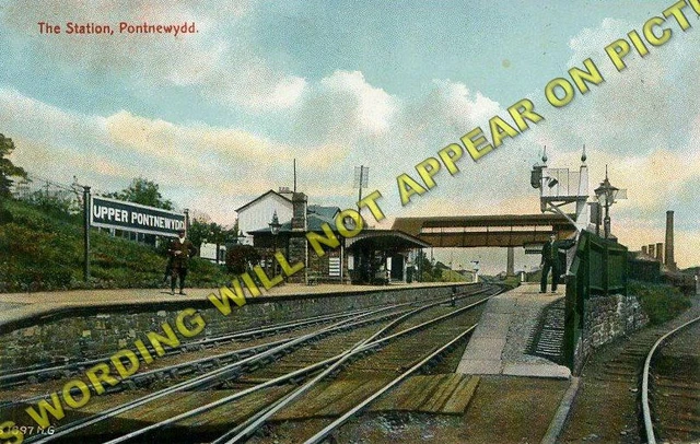 UPPER PONTNEWYDD RAILWAY Station Photo. Cwmbran - Panteg ...