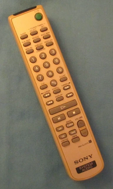 GENUINE ORIGINAL SONY RM-SJ373 SYSTEM AUDIO Remote Control Tested and ...