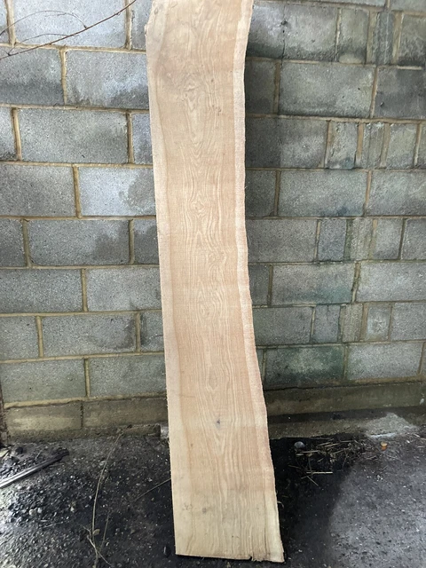 OAK SLAB TIMBER air seasoned 2 metre milled £20.00 - PicClick UK