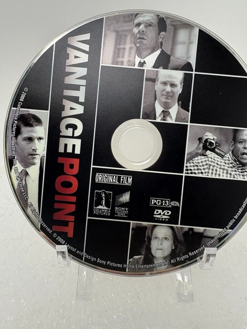 DENNIS QUAID Vantage Point Forest Whitaker DVD Widescreen Disc Only No ...