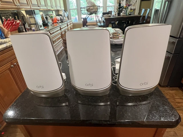 NETGEAR ORBI 960 Series AXE11000 Quad-Band Mesh Wi-Fi 6E System (3-pack ...