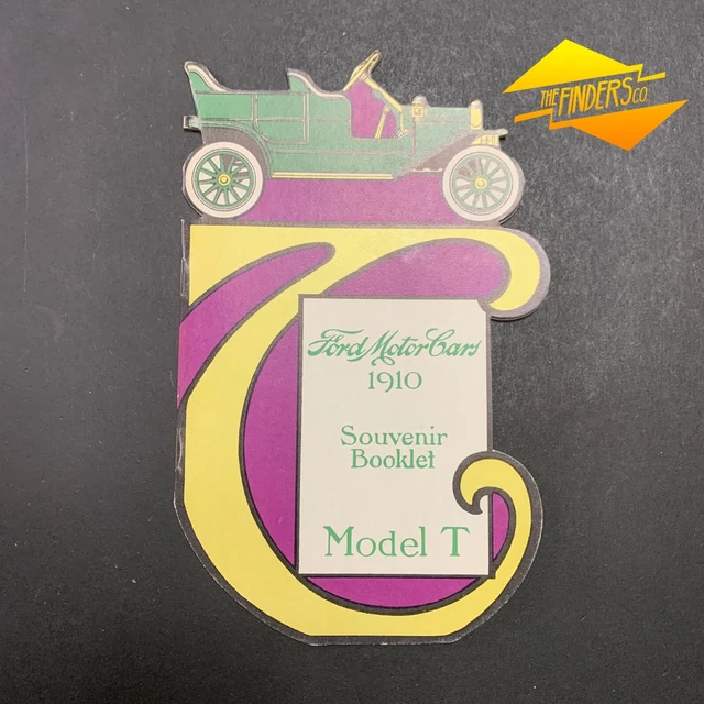 VINTAGE 1910 FORD Motor Company Detroit Model-T Diecut Souviner Booklet ...