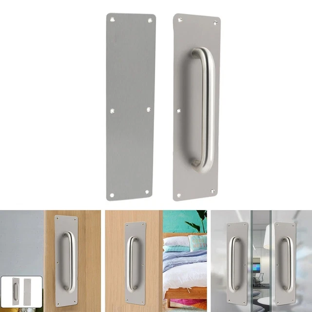 PUSH-PULL BOARD 300*80MM Corner Push-pull Plate Push-pull Handle Silver ...