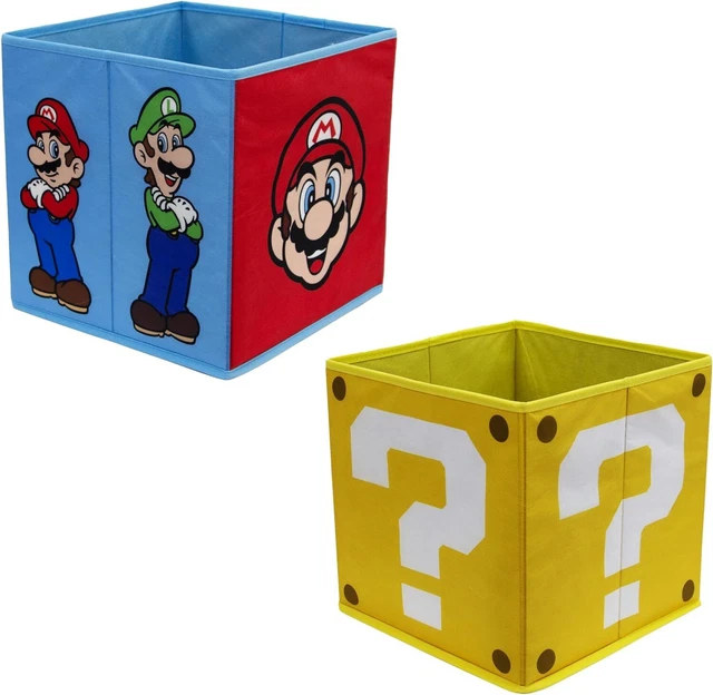 NINTENDO SUPER MARIO Officially Licensed Storage Boxes | 2 pack ...