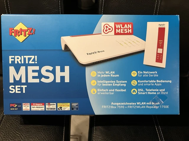 AVM FRITZ!BOX 7590 AX Wireless Router/DSL-Modem Weiß (20002784) WLAN ...