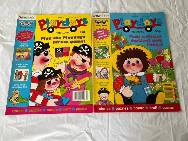 BBC CHILDREN'S PLAYDAYS Magazines Issues 194 27 April-3 May No 195 4-10 ...
