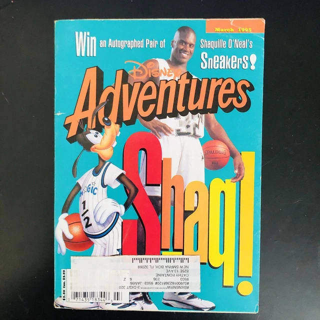 DISNEY ADVENTURES KIDS Magazine - March 1995 - SHAQ W/ Darkwing Duck ...