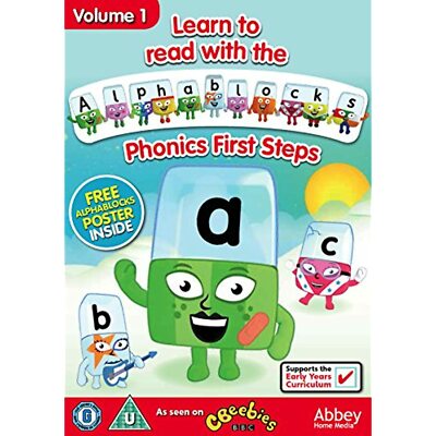 LEARN TO READ With Alphablocks - Phonics First Steps Volume 1 [DVD] £9. ...