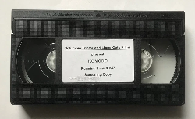 KOMODO VHS 1999 Creature Horror SyFy B-Movie Screening Copy Screener ...