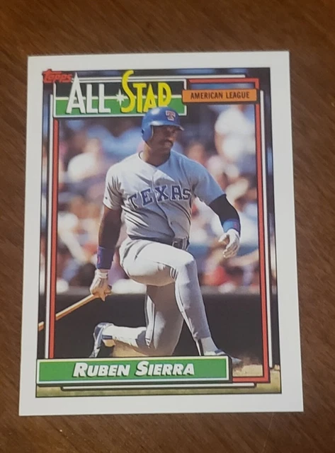 1992 TOPPS GOLD All Star #403 Ruben Sierra Texas Rangers Card EUR 1,10 ...