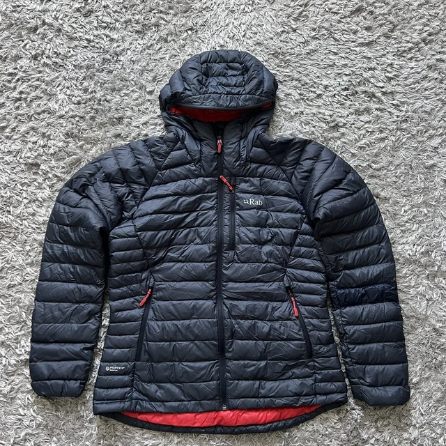 RAB WOMEN'S MICROLIGHT Alpine Down Jacket Blue/Red Size 14 RRP £200 £49 ...