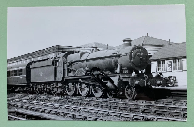 BRITISH RAILWAY LOCOMOTIVE PHOTO - 5942 DOLDOWLOD HALL at OXFORD ...