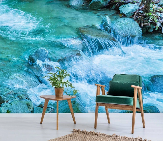 3D RIVER STONES E2266 Wallpaper Mural Paper Wall Print Indoor Murals CA ...