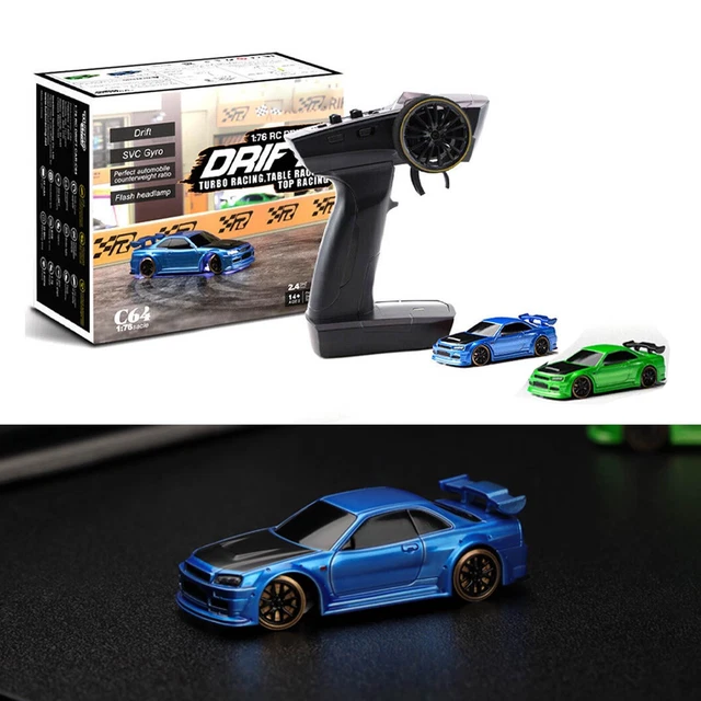TURBO RACING C64 1/76 Full Scale Mini Remote Control Drift RC Car w ...