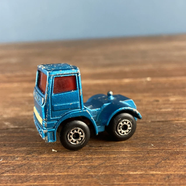VINTAGE LESNEY LEYLAND Truck 1980 Diecast Vehicle Blue Lorry Mini Small ...