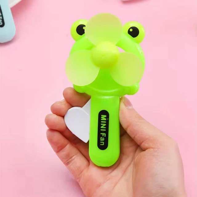 HAND-PRESSED CARTOON MINI Fan for Kids Summer Portable Hand Pressure ...