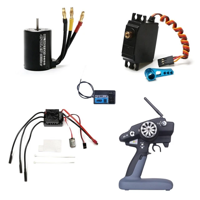 60A WATERPROOF ESC for 3650 4300KV Brushless Motor in RC Car Boat ...
