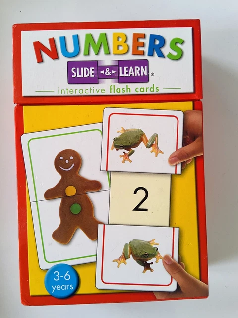 NUMBERS (SLIDE AND Learn Interactive Flash Cards) by Hinkler Books EXC ...