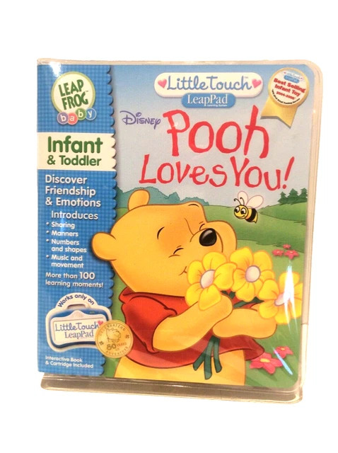 LEAPFROG BABY LITTLE Touch LeapPad Pooh Loves You ! Book & Cartridge ...