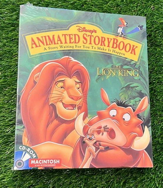 DISNEY'S THE LION King Animated Story Book Big Box (Apple 1995 ...