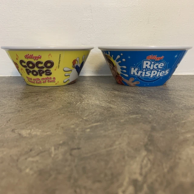 KELLOGG'S CEREAL PLASTIC Bowls Rice Krispies And Coco Pops 2011 £8.66 ...