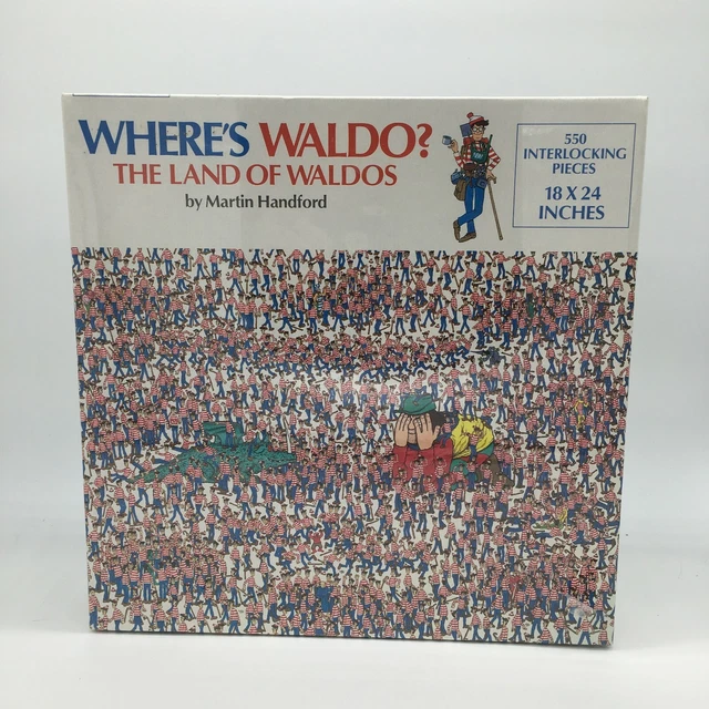 VINTAGE WHERES WALDO ,The Land of Waldos Jigsaw Puzzle,550 Pieces 18x24 ...