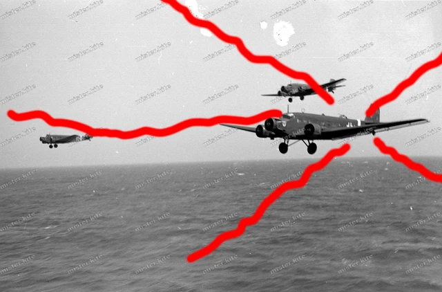 NEGATIV-TOBRUK-LIBYEN-KAMPFGESCHWADER Z.B.V. 1-AFRIKA-JUNKERS Ju 52 ...