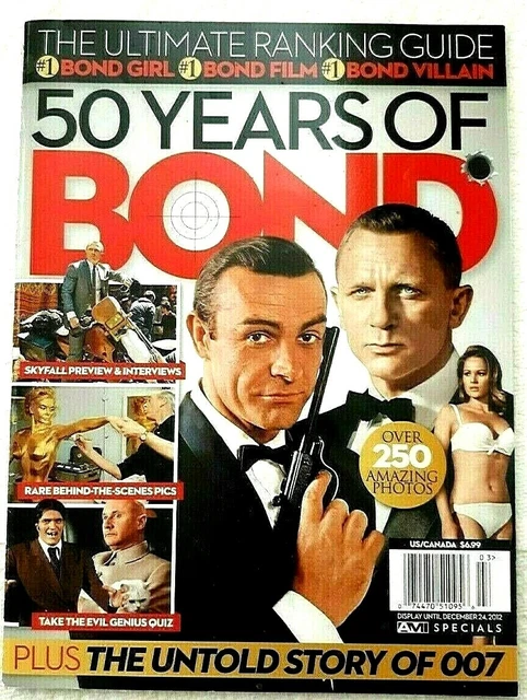 THE ULTIMATE RANKING Guide-50 Years Of Bond-James Bond 2012 Magazine £9 ...