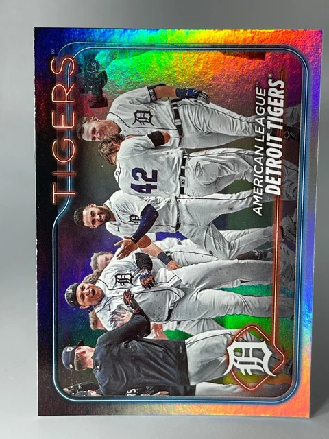 2024 TOPPS SERIES 1 DETROIT TIGERS Miguel Cabrera #6 Silver Rainbow ...