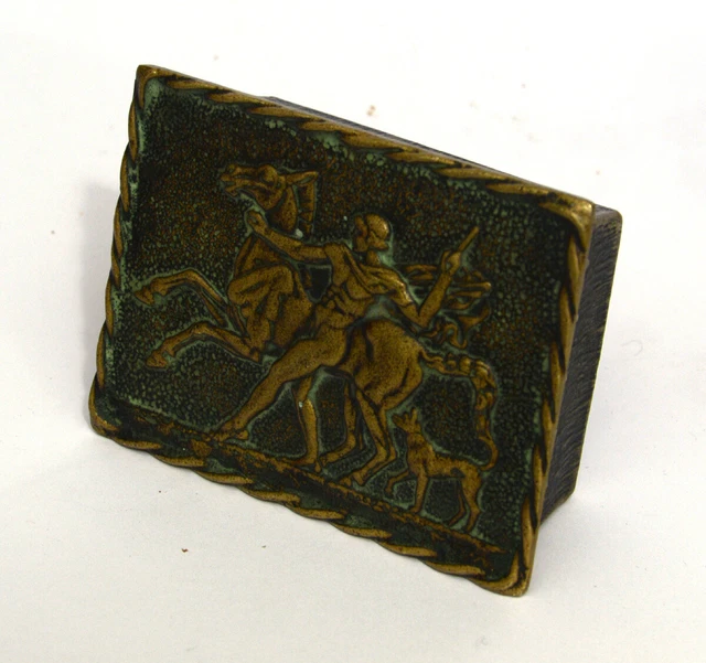 *--MAX LE VERRIER Boite en Bronze Illustrant Le Mythe de Bellerophon ...