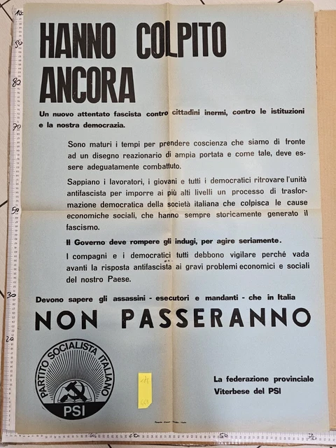 MANIFESTO POLITICA PSI Partito Socialista Italiani Hanno Colpito Ancora ...