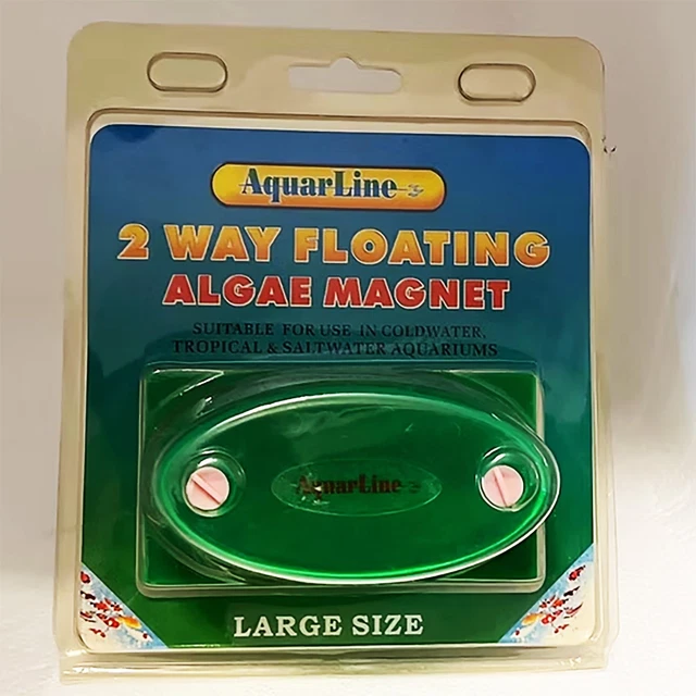 LARGE FLOATING ALGAE Magnet 11cm x 6cm for Aquarium Fish Tank Glass ...