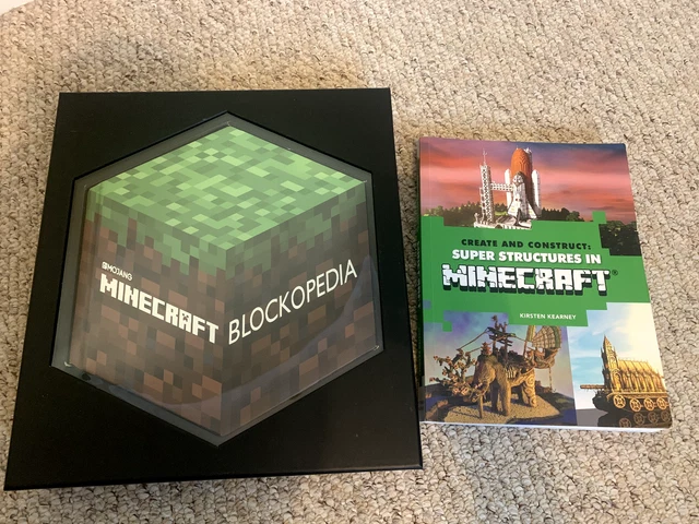MINECRAFT BLOCKOPEDIA AND Super Structures 2 x books £4.99 - PicClick UK