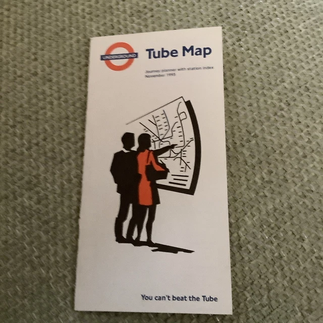 LONDON UNDERGROUND TUBE Map Journey Planner November 1995 £3.99 ...