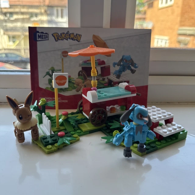 MEGA POKEMON RIOLU and Eevee Picnic set. Complete with instructions. £9 ...