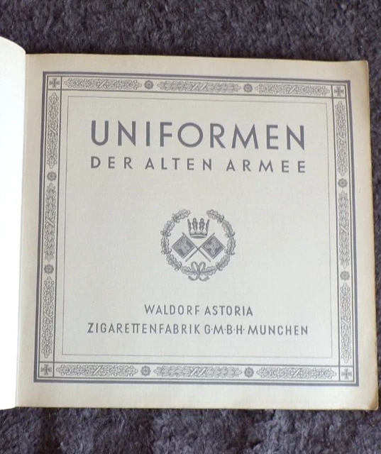 2 BILDER SAMMELHEFTE Uniform der alten Armee und Marine Komplett EUR 6 ...