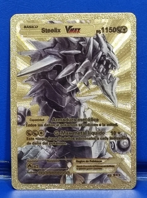 CARTA CARTA POKEMON Spagnolo Steelix Vmax 6/8 PS1150 Colore Oro Oro EUR ...