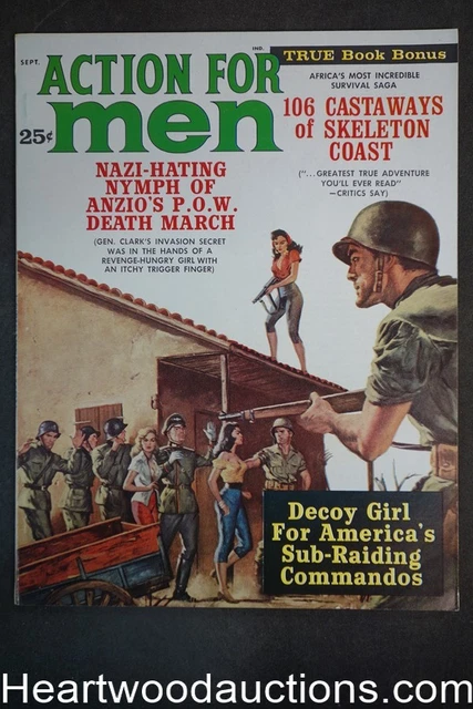 &ACTION FOR MEN& September 1962 Charles Copeland Cvr, Rossi, Susan ...