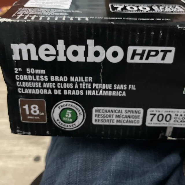 METABO HPT NT1850DFTM 18V Compact 18 ga. Cordless Brad Nailer Kit $111. ...